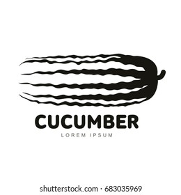 Fresh Cucumber Logo Template Illustration Cucumber Stock Illustration ...