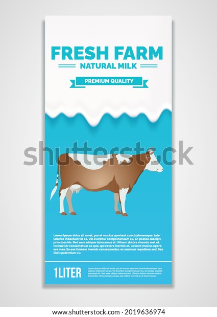 Fresh Farm Packaging Design Label Template Stock Vector (Royalty Free ...