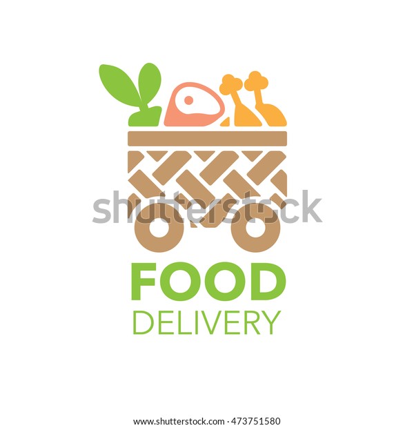 Fresh Food Delivery Logo Vector Illustration Stock Vector (Royalty Free ...