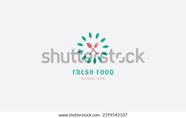 Fresh Food Restaurant Logo Vector Template Stock Vector (Royalty Free ...