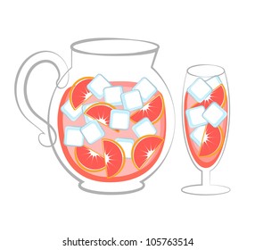 Fresh Grapefruit Lemonade Stock Vector (Royalty Free) 105763514 ...