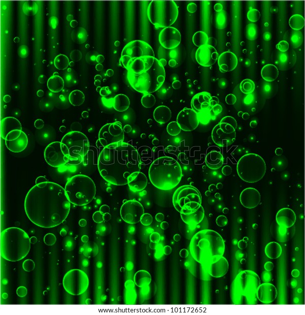 Fresh Green Bubbles Vector Background Stock Vector (Royalty Free ...