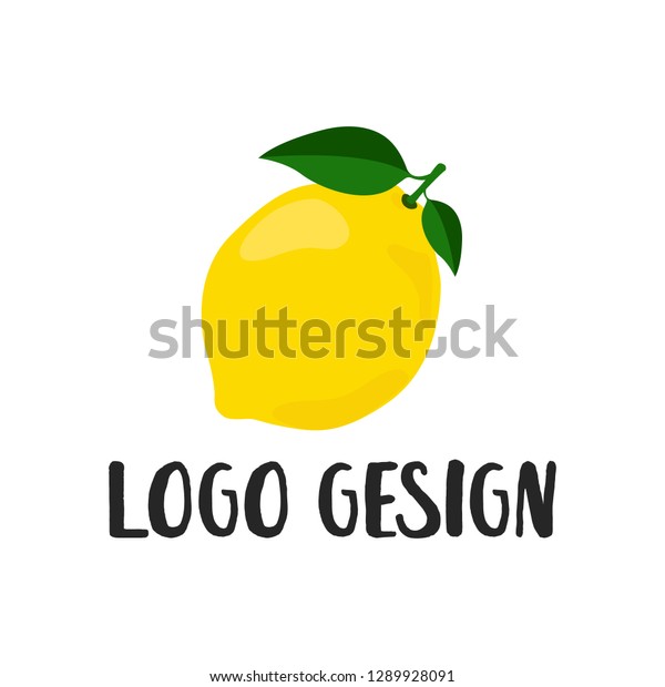 Fresh Lemon Logo Isolated On White Stock Vector (Royalty Free ...