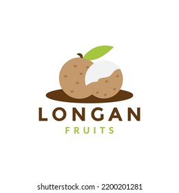 Fresh Longan Fruit Logo Design Stock Vector (Royalty Free) 2200201281 ...