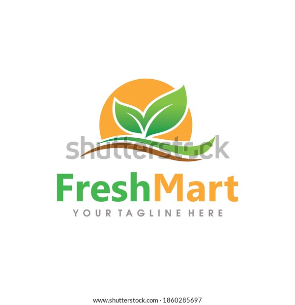 Fresh Market Logo Design Vector Stock Vector (Royalty Free) 1860285697 ...