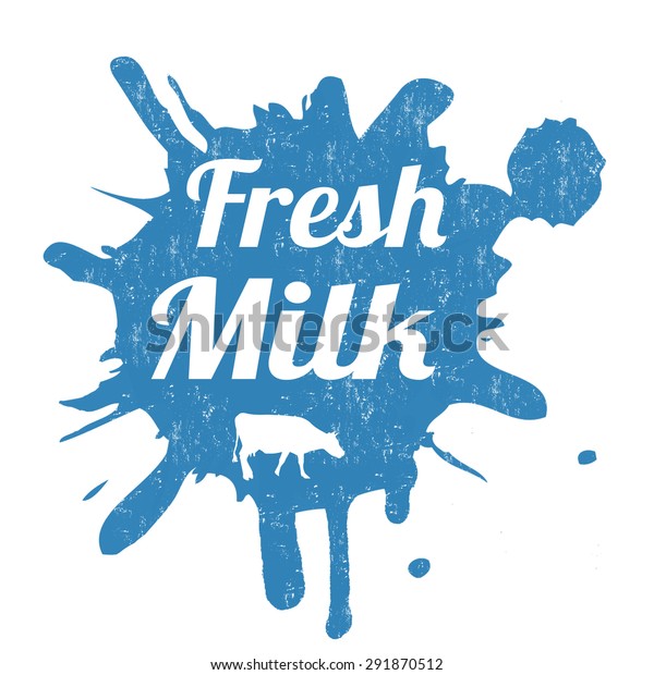 Fresh Milk Grunge Rubber Stamp Splash Stock Vector (Royalty Free ...