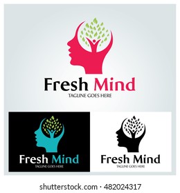 Fresh Mind Logo Design Template Nature Stock Vector (Royalty Free ...