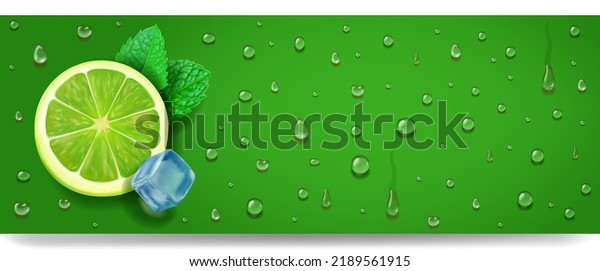 Fresh Mojito Illustration Package Design Banner Stock Vector (Royalty ...