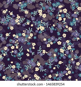 Fresh Multi Layered Flower Vector Pattern Stock Vector (Royalty Free ...