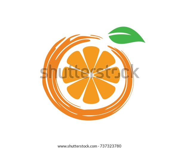 Fresh Orange Logo Template Design Vector Stock Vector (Royalty Free ...