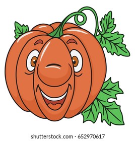Pumpkin Man Cartoon Character Vector Illustration: เวกเตอร์สต็อก (ปลอด ...