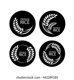 Fresh Rice Logo Stock Vector (Royalty Free) 442289185 | Shutterstock
