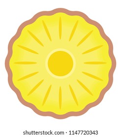 Fresh Round Shape Fruit Depicting Citrus Stock Vector (Royalty Free ...