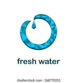 Fresh Water Logo Concept Stock Vector (Royalty Free) 268770251 ...