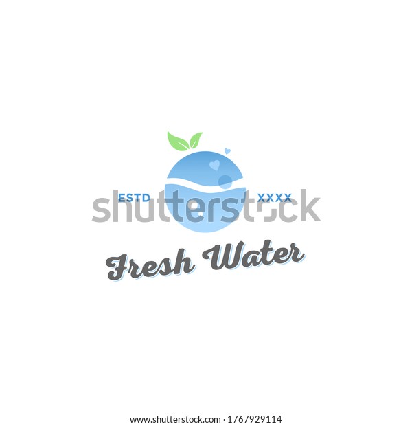Fresh Water Logo Design Vector Illustration Stock Vector (Royalty Free ...