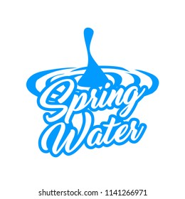 Fresh Water Logo Spring Water Logo Stock Vector (Royalty Free ...