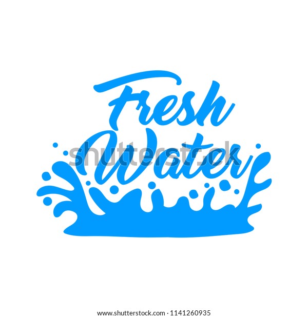 Fresh Water Logo Spring Water Logo Stock Vector (Royalty Free ...