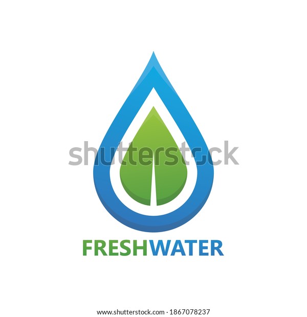 Fresh Water Logo Template Design Stock Vector (Royalty Free) 1867078237 ...