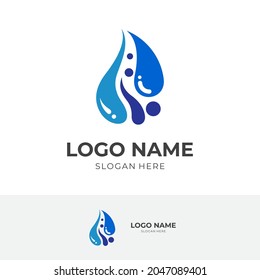Fresh Water Logo Vector Flat Blue Stock Vector (Royalty Free ...