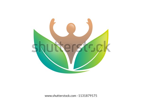 Fresh Wellness Human Body Logo Symbol Stock Vector (Royalty Free ...