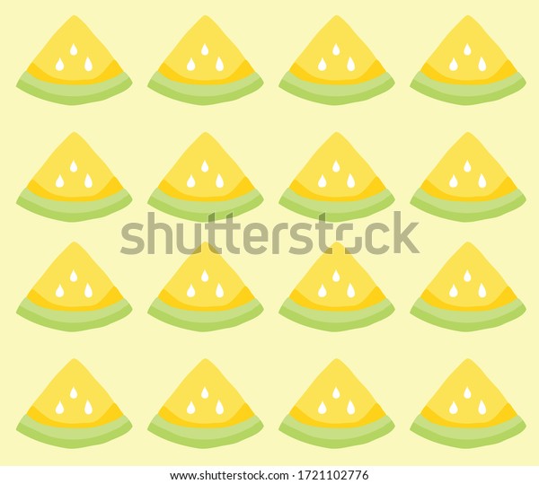 Fresh Yellow Watermelon Background Stock Vector (Royalty Free ...