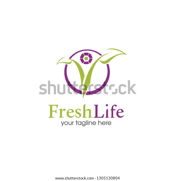 Freshlife Logo Template Stock Vector (Royalty Free) 1305130804 ...