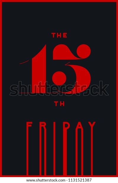 Friday 13th Banner Poster Text Friday Stock Vector (Royalty Free ...