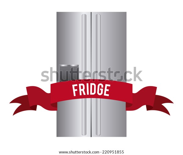 Fridge Graphic Design Vector Illustration Stock Vector (Royalty Free ...