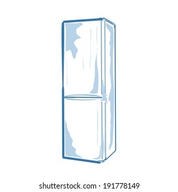 Fridge Sketch Stock Vector (Royalty Free) 191778149 | Shutterstock