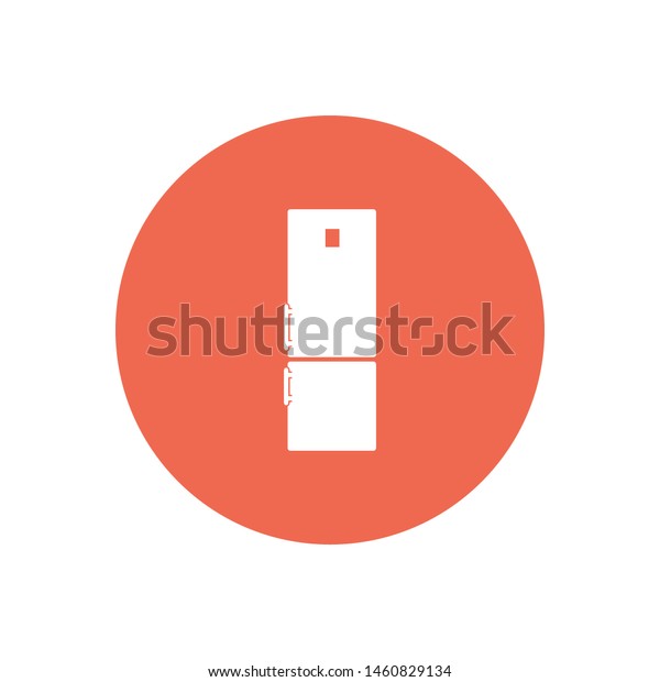 Fridge Vector Icon Symbol Fridge Refrigeration Stock Vector (Royalty ...