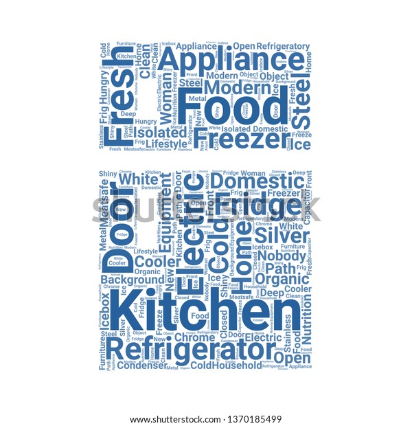 Fridge Word Cloud Tag Cloud About Stock Vector (Royalty Free ...