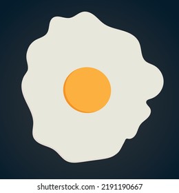 Fried Egg Vector Food Signs Symbols Stock Vector (Royalty Free ...
