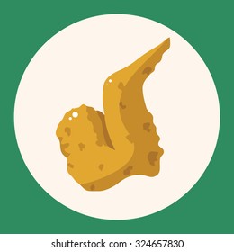 Fried Foods Theme Chicken Elements Stock Vector (Royalty Free ...