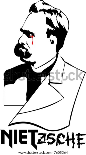 Friedrich Nietzsche Vector Illustration Stock Vector (Royalty Free ...
