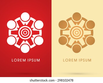 Friend Unity Team Work Meeting Icon Stock Vector (Royalty Free ...