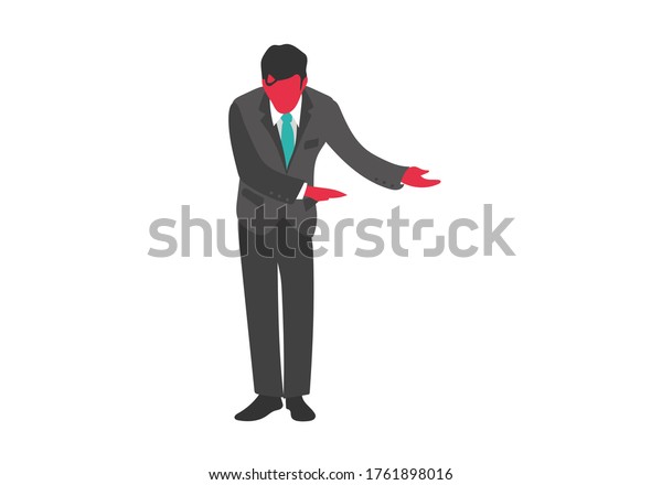Friendly Business Man Dressed Formal Office Stock Vector (Royalty Free ...