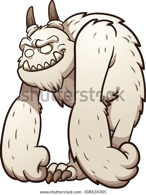 Friendly Cartoon Monster Vector Clip Art Stock Vector (Royalty Free ...
