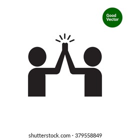 Friends Giving High Five Stock Vector (Royalty Free) 379558849 ...