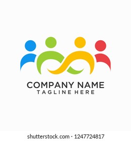 Friends Logo Design Stock Vector (Royalty Free) 1247724817 | Shutterstock