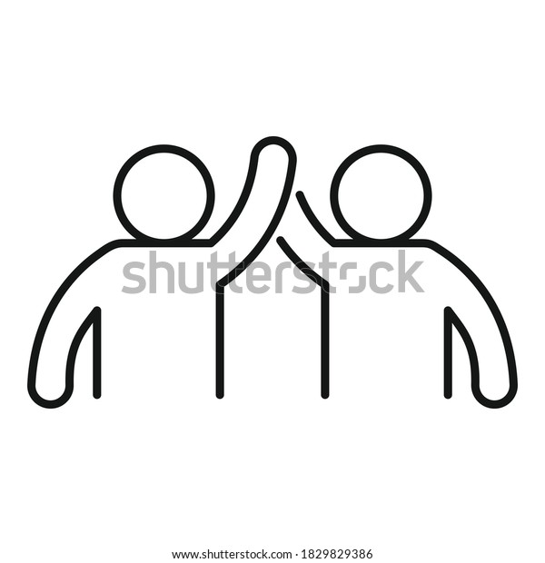 Friendship Icon Outline Friendship Vector Icon Stock Vector (Royalty ...