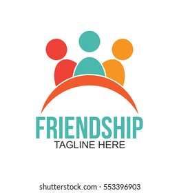 Friendship Logo: vector de stock (libre de regalías) 553396942 ...