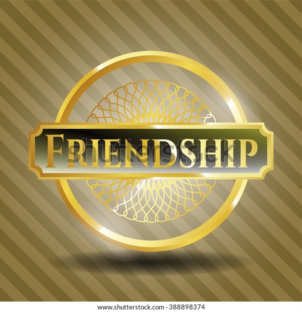 Friendship Shiny Emblem Stock Vector (Royalty Free) 388898374 ...