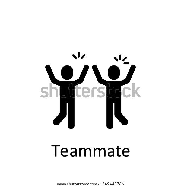 Friendship Teammate Icon Element Friendship Icon Stock Vector (Royalty ...