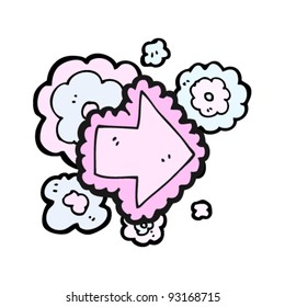 Frilly Arrow Cartoon Stock Vector (Royalty Free) 93168715 | Shutterstock