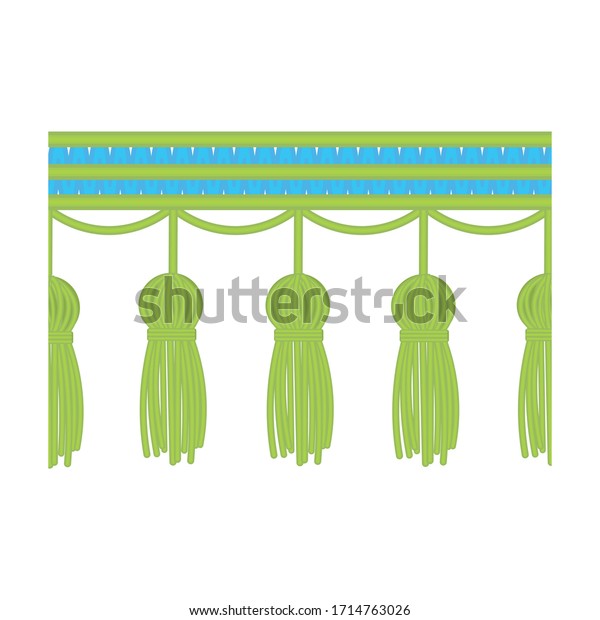 Fringe Vector Iconcartoon Vector Icon Isolated Stock Vector (Royalty ...