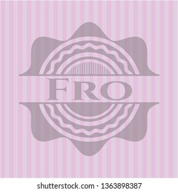 Fro Pink Emblem Retro Stock Vector (Royalty Free) 1363898387 | Shutterstock