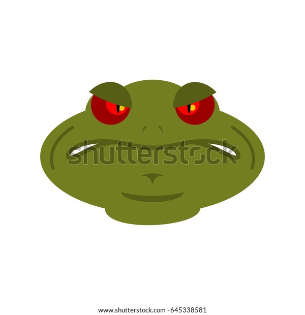 Frog Angry Emoji Toad Avatar Evil: เวกเตอร์สต็อก (ปลอดค่าลิขสิทธิ์ ...