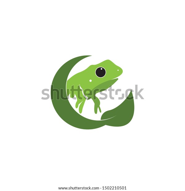 Frog Cartoon Icon Silhouette Logo Vector 스톡 벡터(로열티 프리) 1502210501 ...