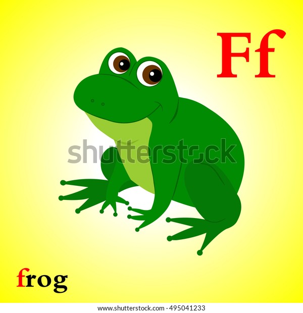 Frog Coloring English Letters Ff Englisn Stock Vector (Royalty Free ...