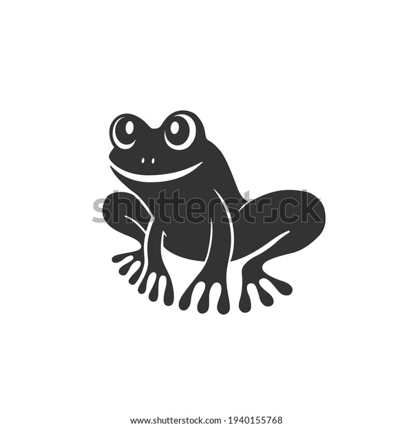 Frog Graphic Icon Frog Sign Isolated Stock Vector (Royalty Free ...